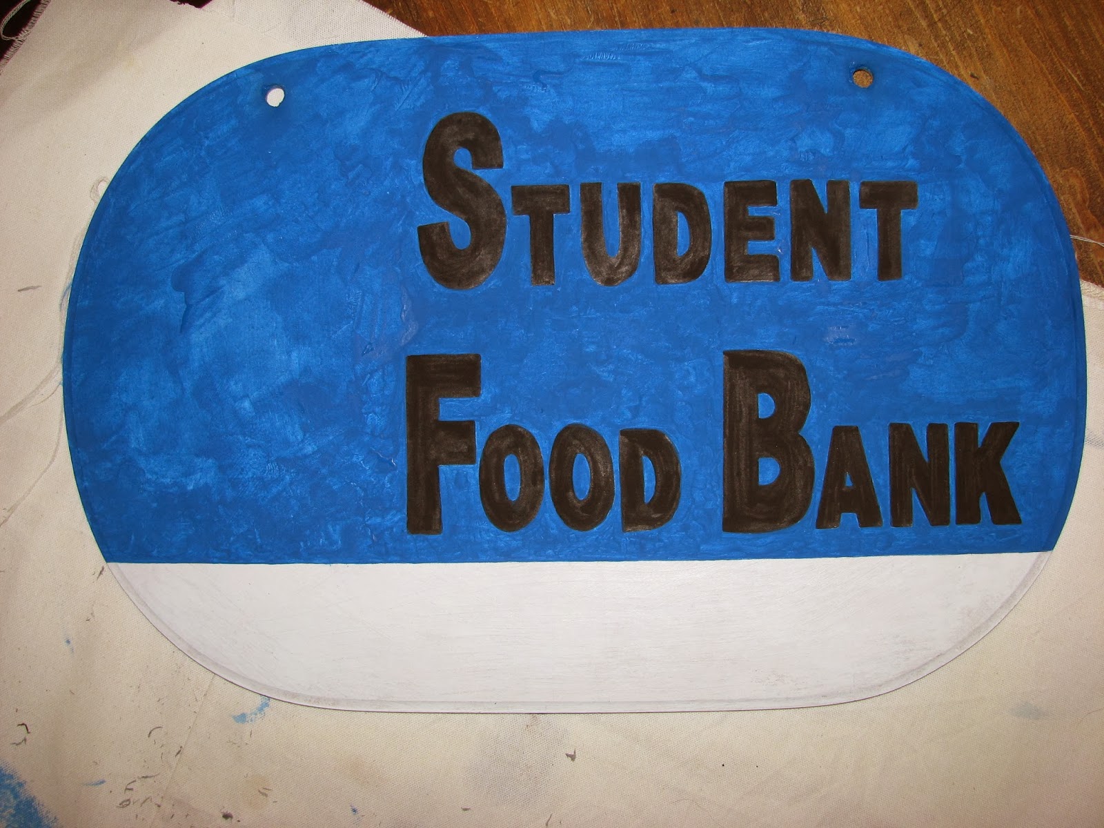 The Crafted Palette: The Double Sided Food Bank Sign