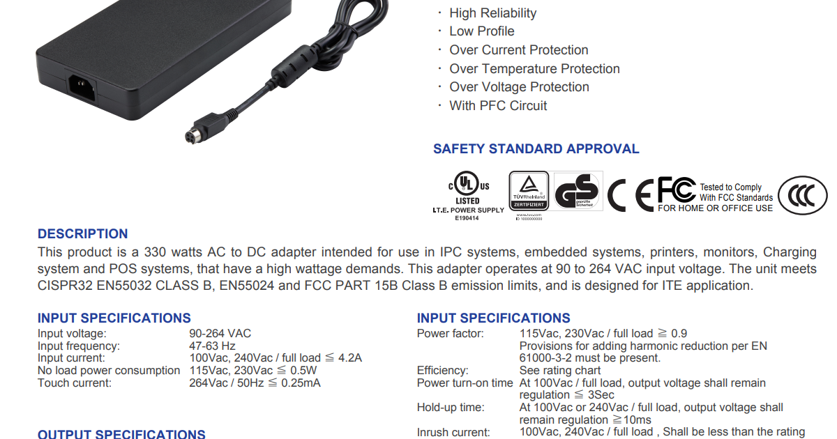 FanlessTech: FSP releases slim 330W fanless external PSU