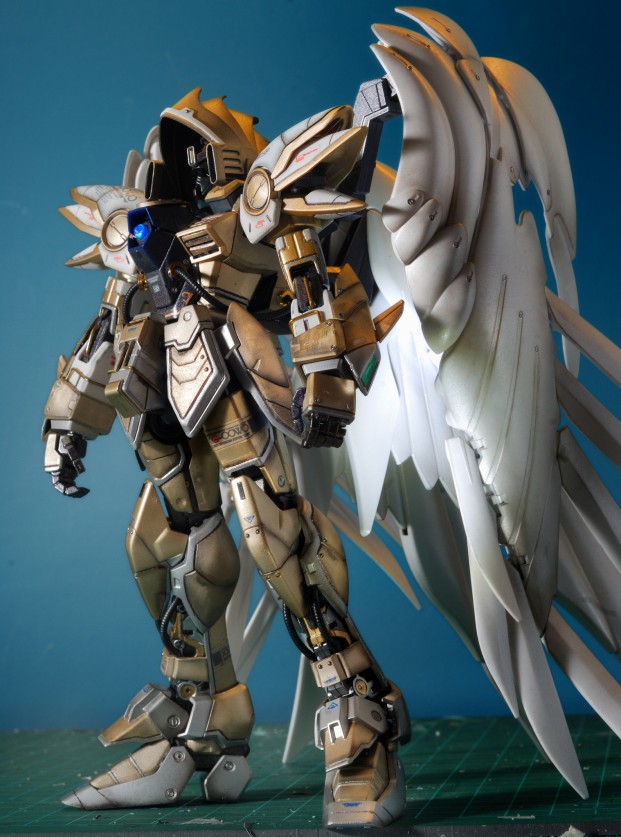 Custom Build: MG 1/100 Wing Gundam Zero Custom "Diablo Archangel Ver ...