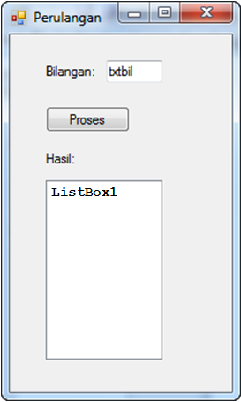 perulangan atau looping pada visual basic
