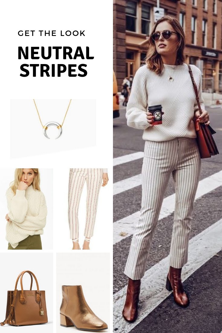 Get the look: neutral stripes - Cheryl Shops