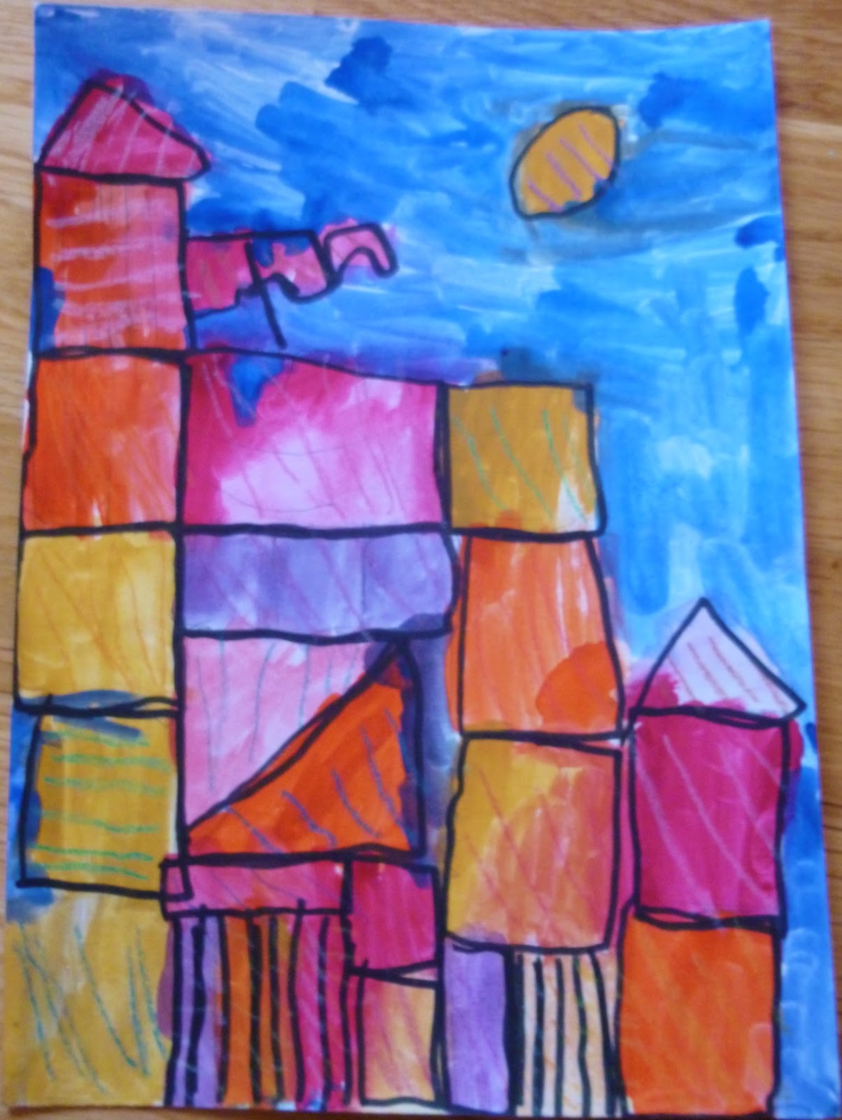 NorthEastArts: Paul Klee,Castle and Sun- Primary Art