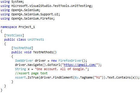 Selenium Tutorials | Selenium WebDriver Tutorials | For Beginners: Assert.IsTrue Examples