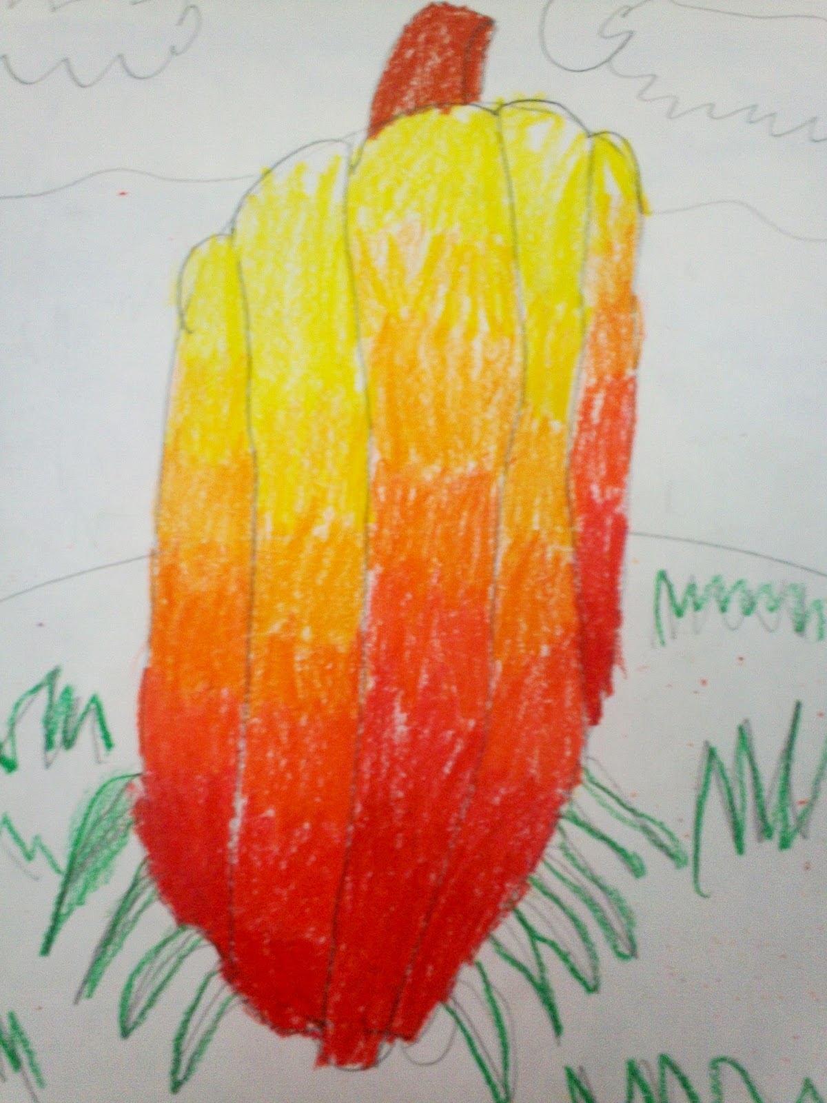 Art With Mr. E: Color Blending Pumpkins : 1st Grade
