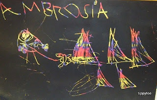 Tippytoe Crafts: Egyptian Scratch Art