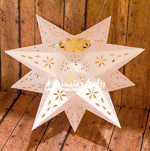 A Mermaids Crafts: 3D Flower Star Luminary Lantern