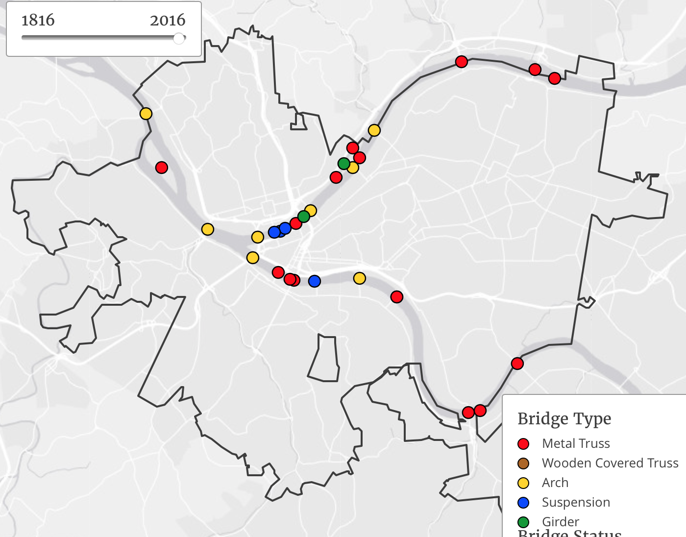 Map of the Week: The Bridges of Allegheny County