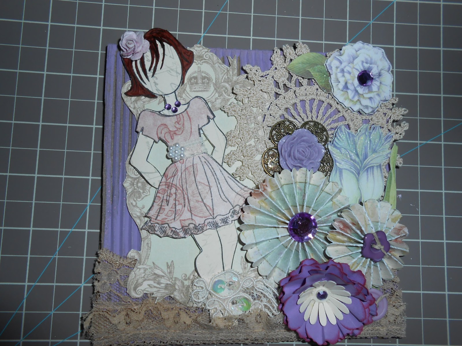 Serenity Creations: Handmade Card using Prima doll stamps