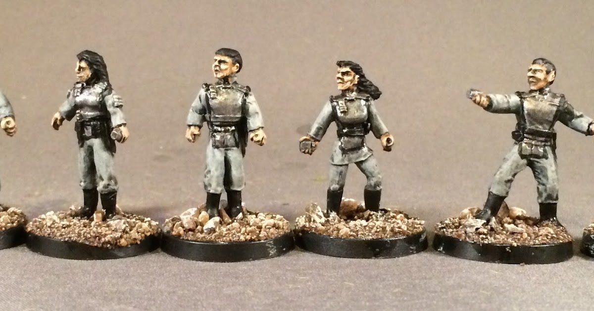 Bob's Miniature Wargaming Blog: 25mm Star Trek and some clix