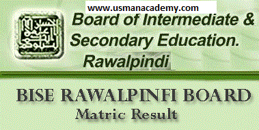 RWP :BISE Rawalpindi Board Matric 9th 10th Result 2016