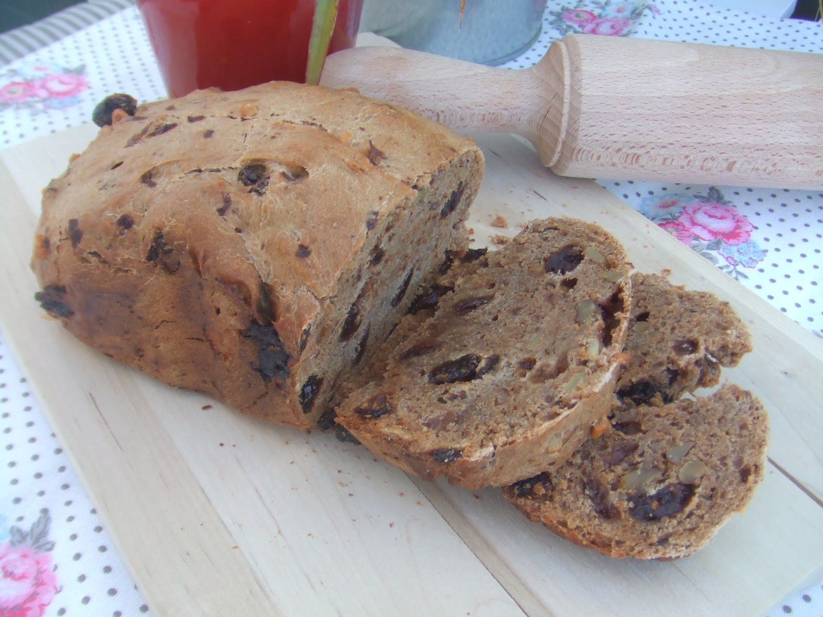 macadamia: Pan de pasas y nueces