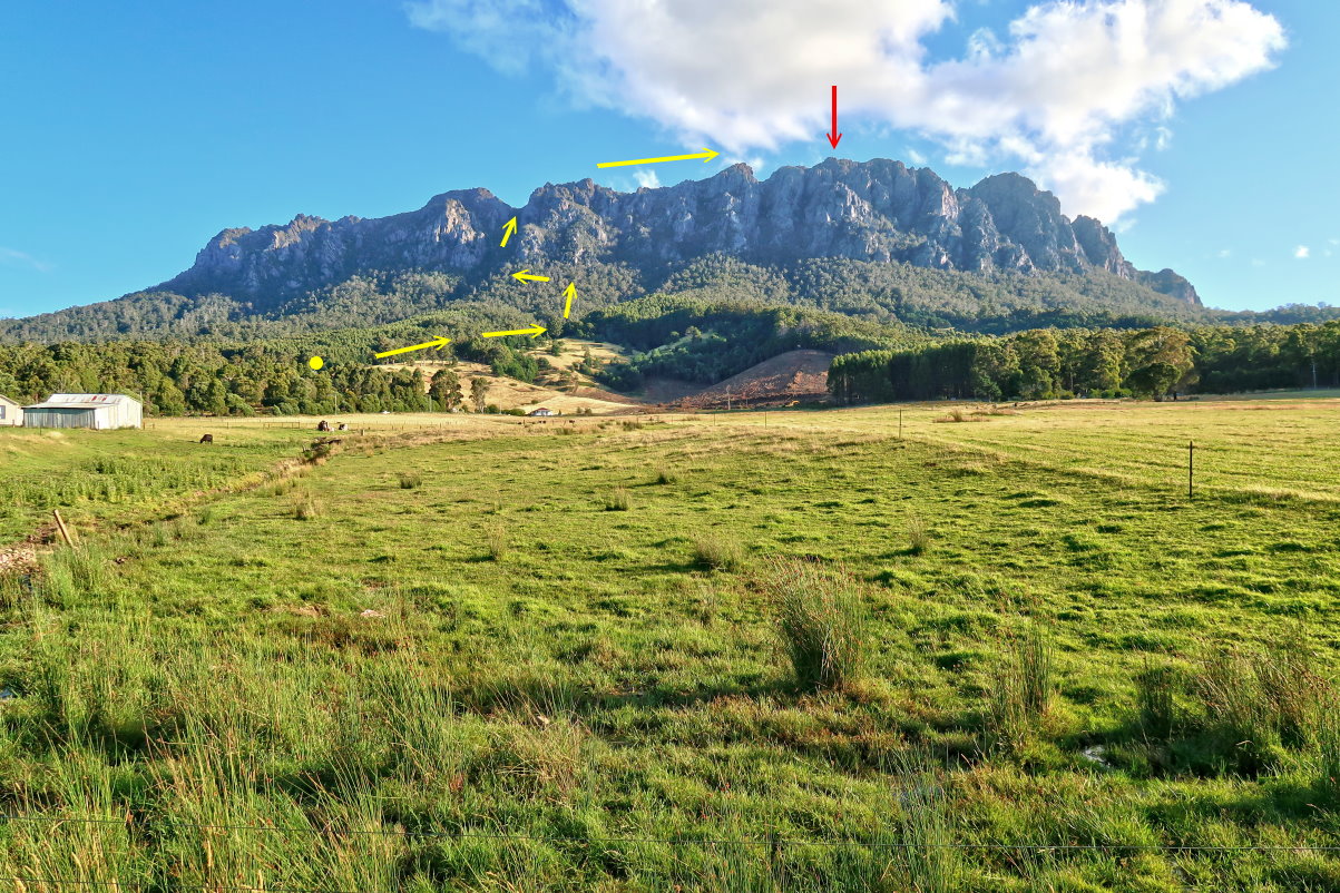 Mountains: Mt Roland, Mt Vandyke, Mt Claude Lookout, Tas, Australia