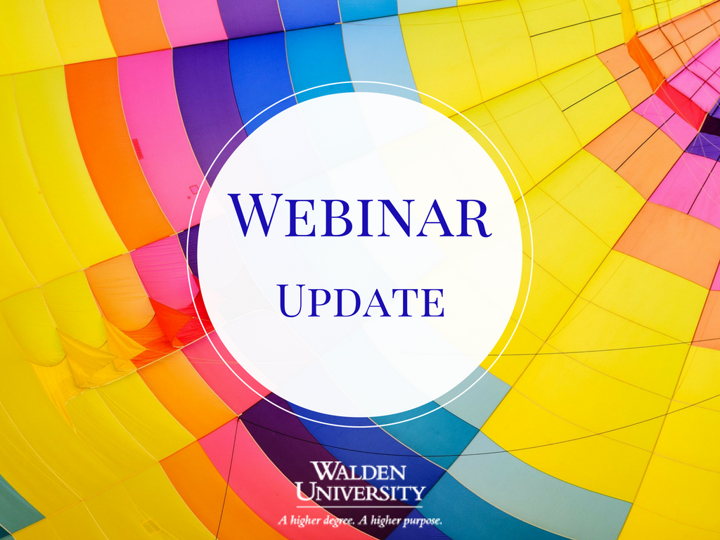 May Webinar Update May Webinar Update
