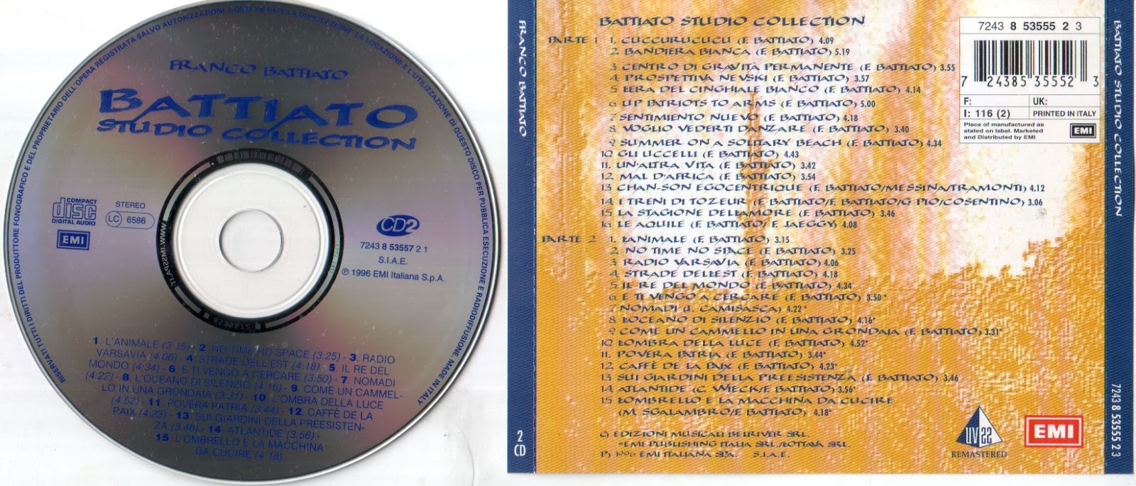 FRANCO BATTIATO - BATTIATO STUDIO COLLECTION | Blog di Stefano Fiorucci