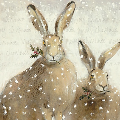 Christmas Hares | Content in a Cottage