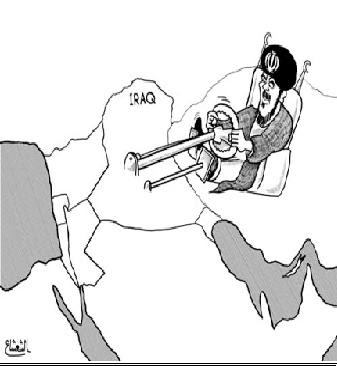 MUSINGS ON IRAQ: AL-JAZIRAH CARTOON: Iran Steers Iraq