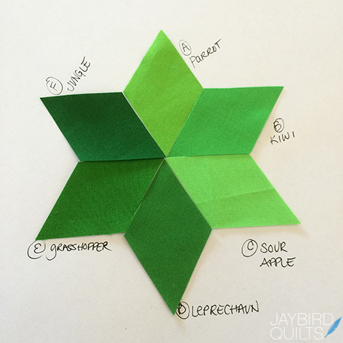 Jaybird Quilts: Gravity Quilt Block Colors - Block 5 Celestial