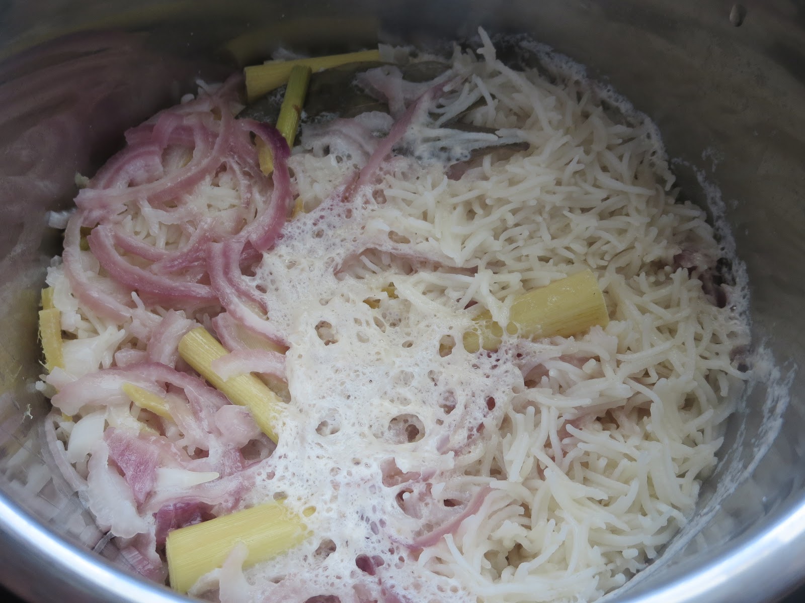 Instant Pot Nasi lemak (Malaysian Rice)