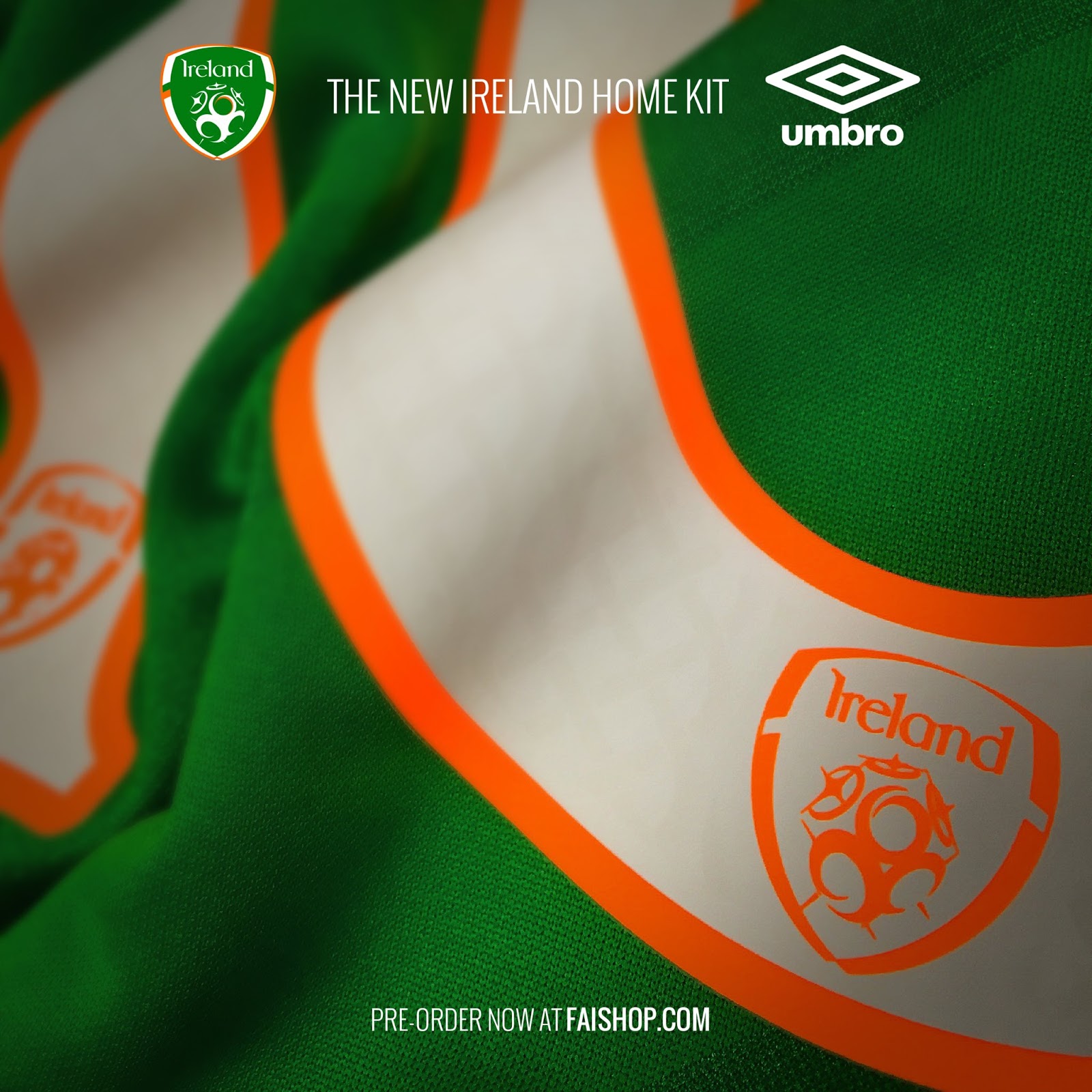 Update: New Umbro Ireland Euro 2016 Home Kit Teaser Revealed - Footy ...