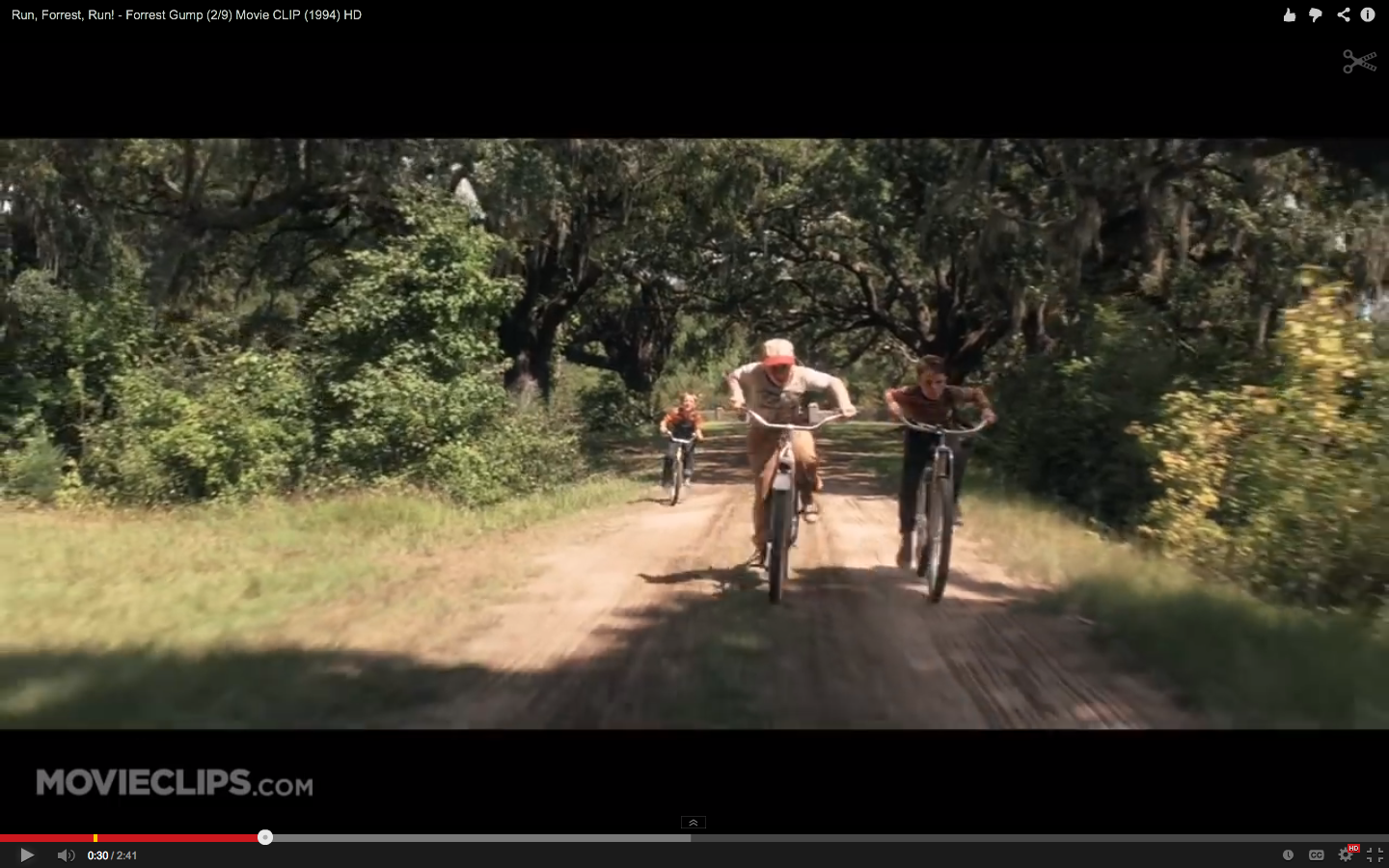 Maci Arms TCF 312: Midterm Blog Post: "Run Forrest Run!" Scene Analysis