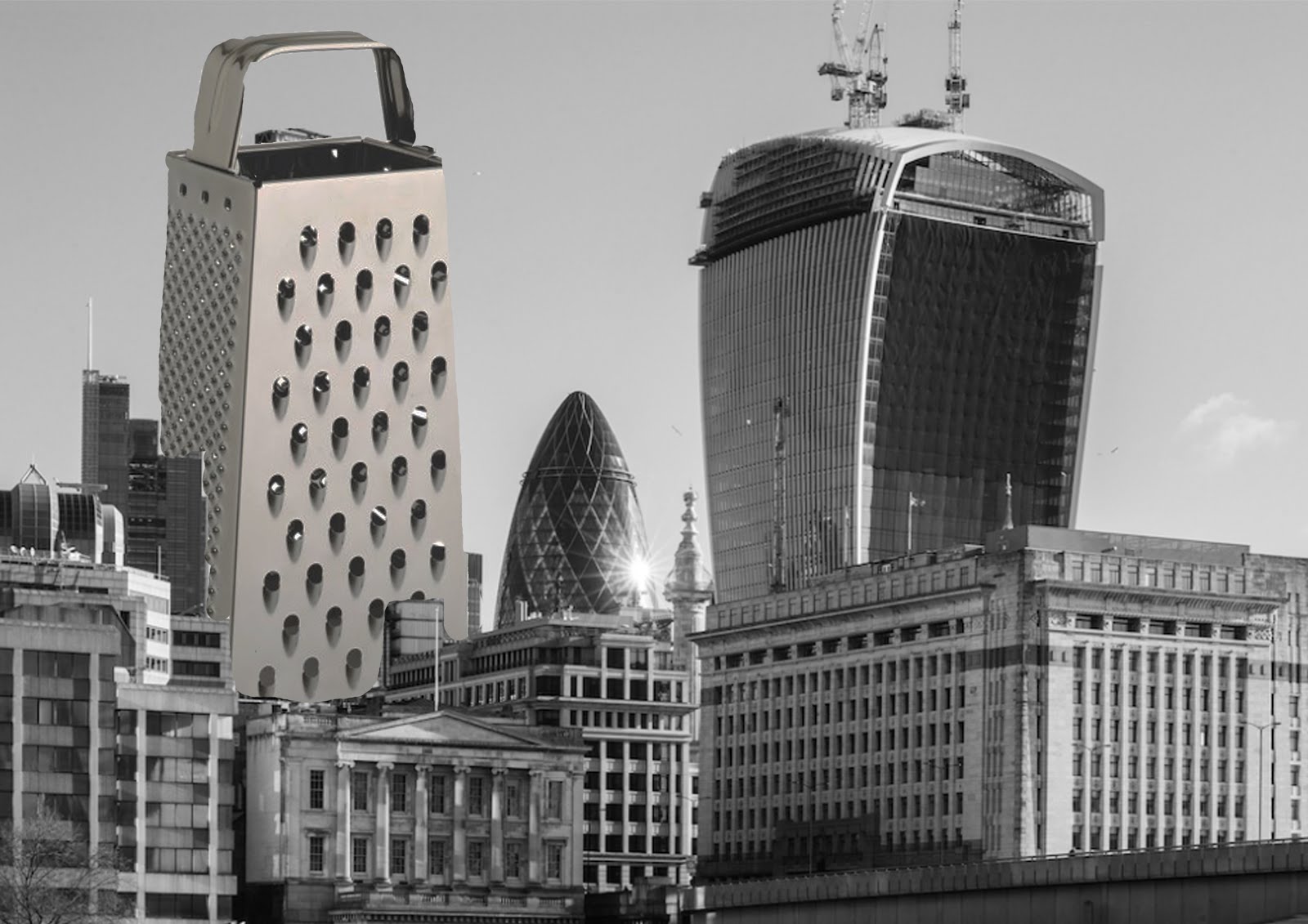 London food buildings inspired by Chris Plowman