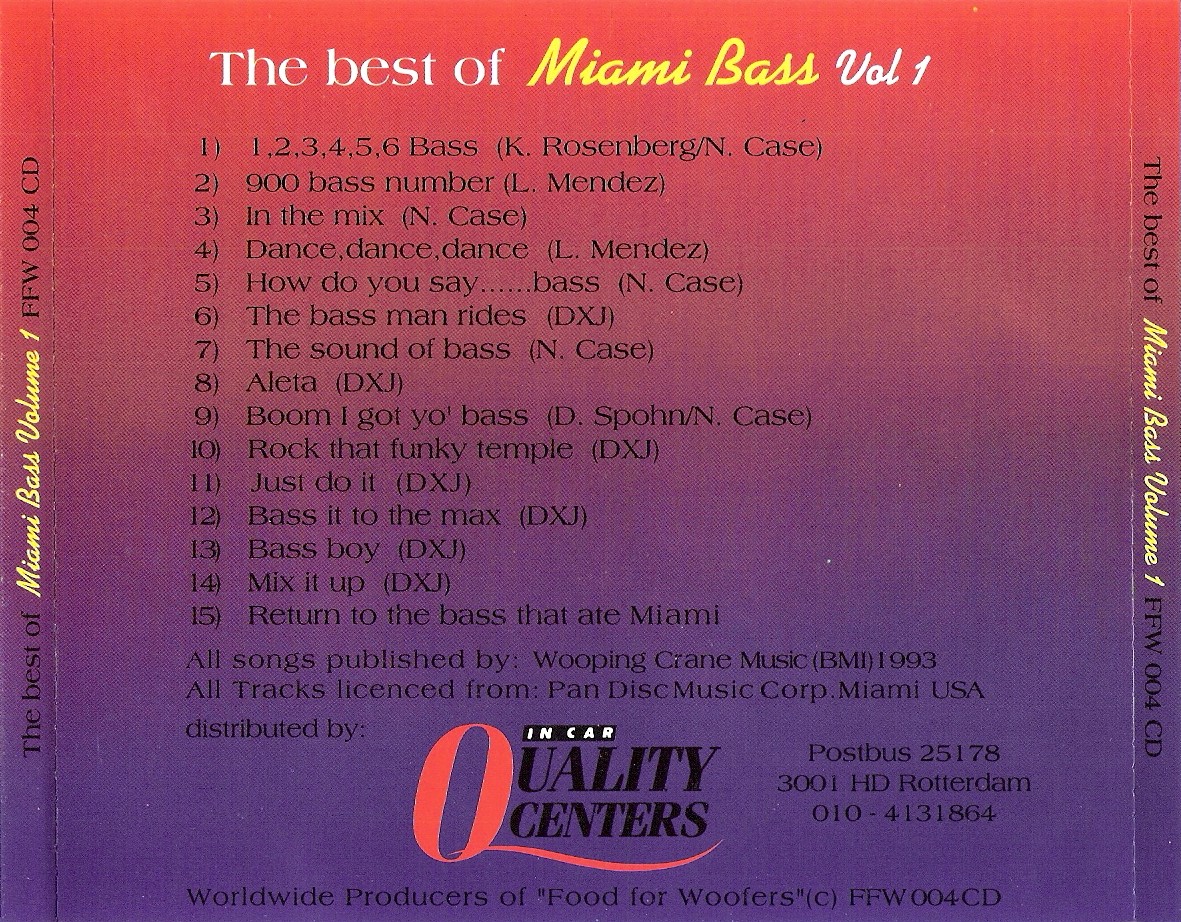 B-Bart's Bass Covers: The Best Of Miami Bass Volume 1