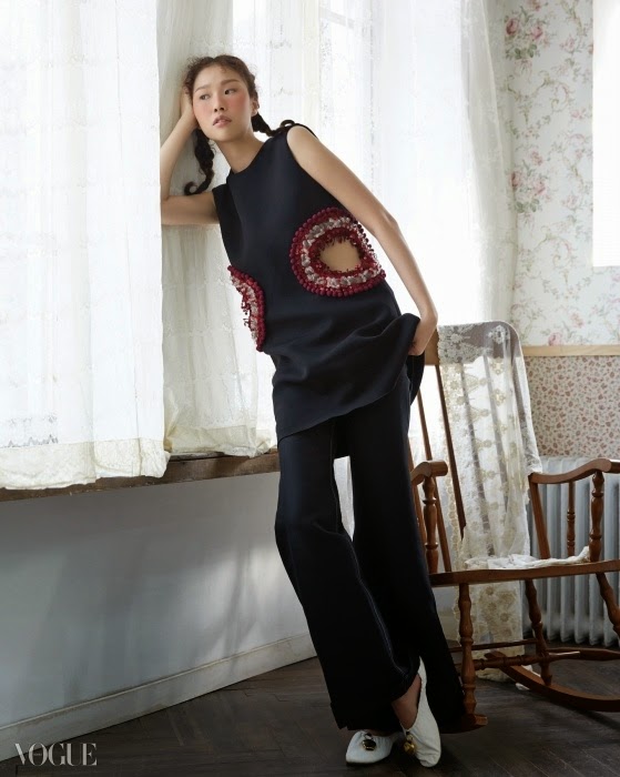 Duchess Dior: "Girls in a Garret" Models in Celine for Vogue Korea ...