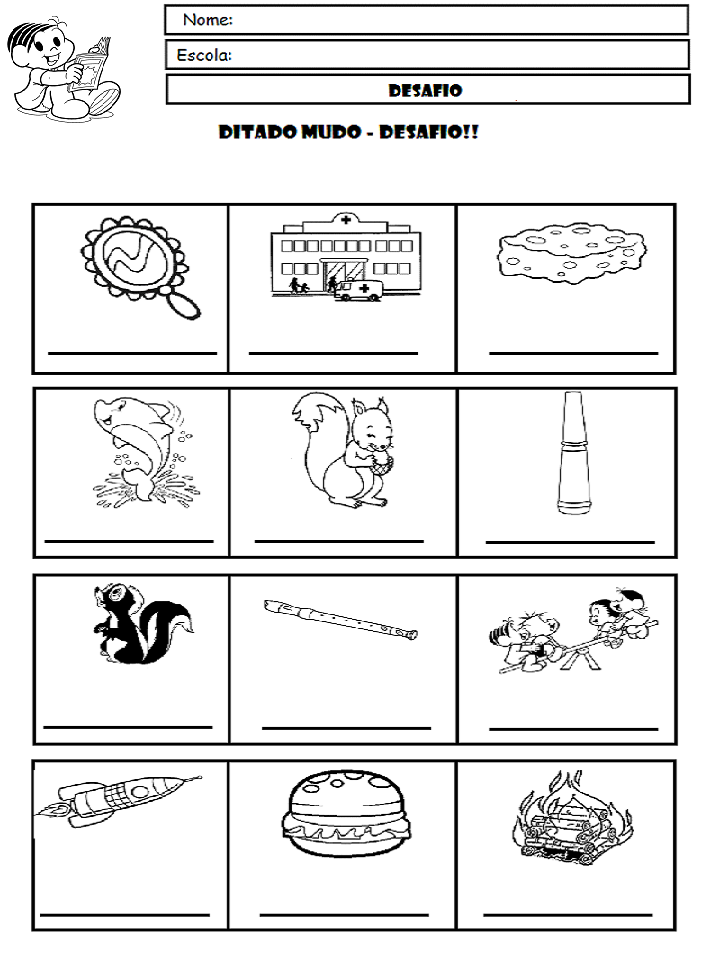 JUNTOS PELA ALFABETIZAÇÃO: DITADO MUDO - SILABAS COMPLEXAS