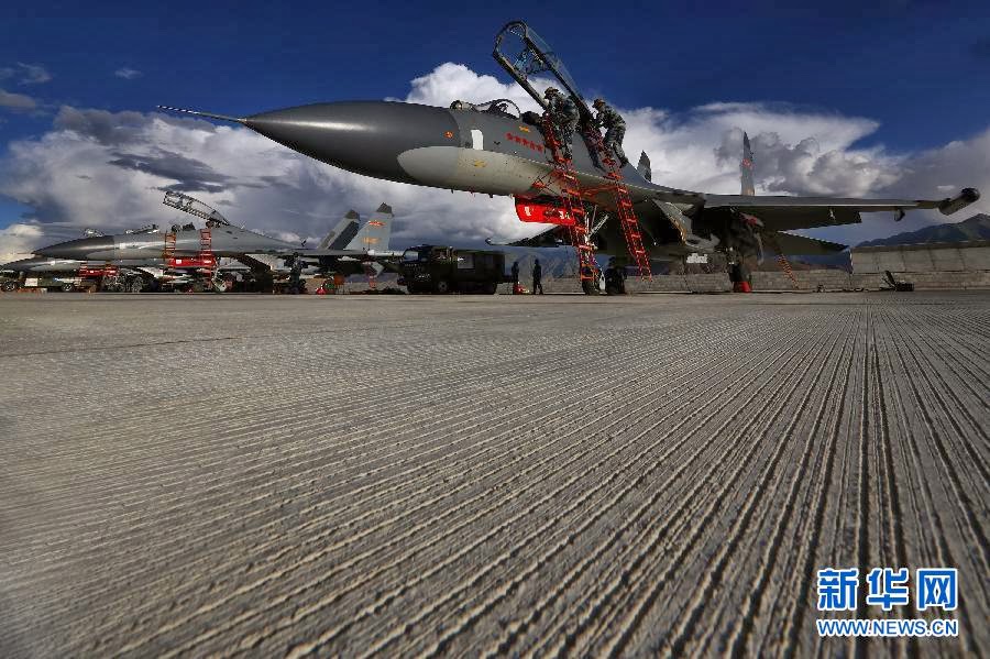 Asian Defence News: Chinese PLAAF fighters in Tibetan plateau