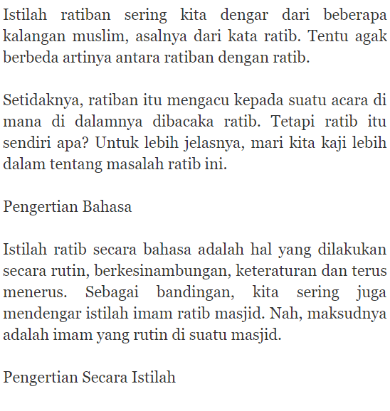 Apa Itu Ratib? Dan Apa Itu Ratib Al-Haddad? Yuk Pahami Lebih Jauh ...