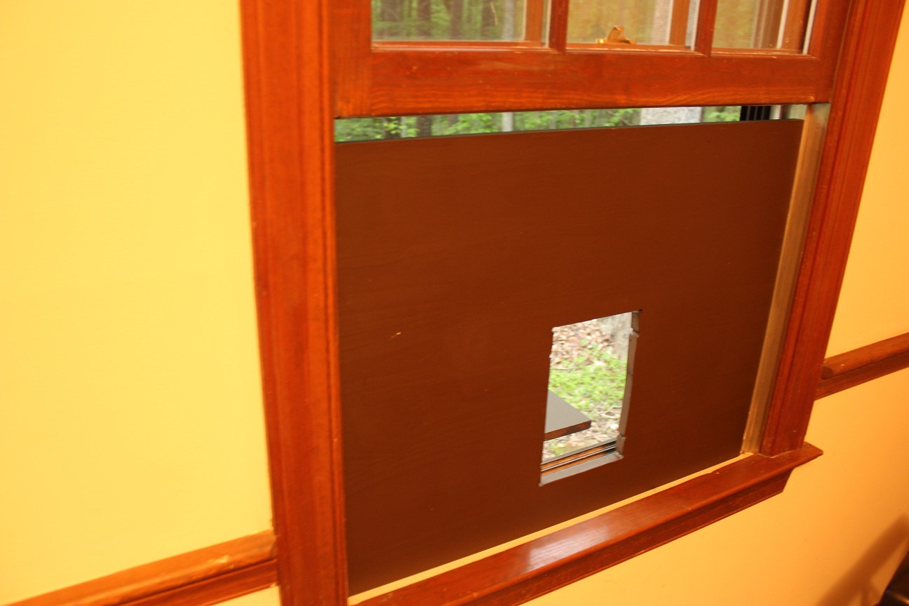 *The Handcrafted Life*: How To: Build a Custom Cat Door in a Window ...