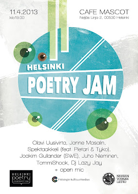 Poetry Jam 11.4.2013 – Helsinki Poetry Connection ry