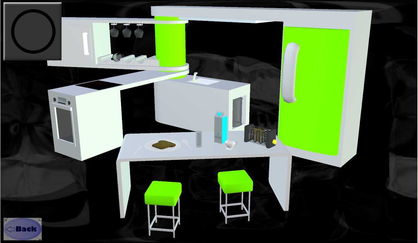 3Derspective: interactive futuristic kitchen
