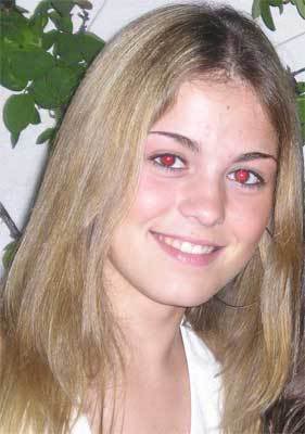 Las 7 maravillas del mundo y practicas Gimp: Ojos Rojos