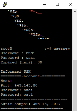 Script untuk Membuat Akun SSH - Kangarif.net