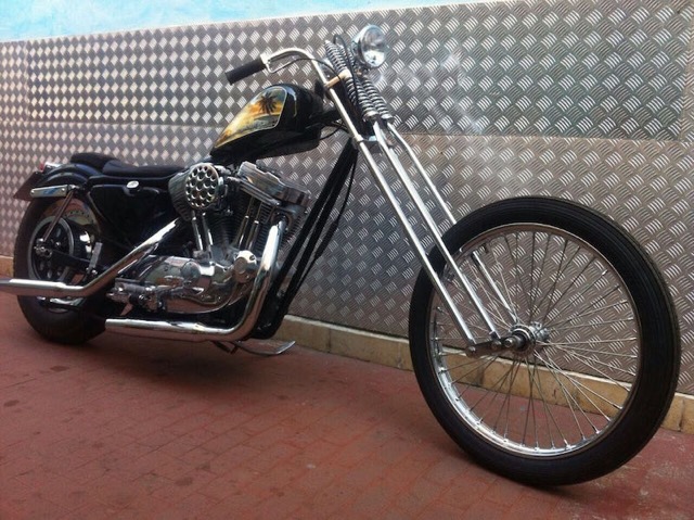 GalluzHead...... Be a Man ride a Pan : H-D Sportster Digger for sale