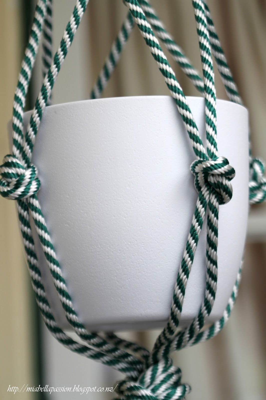 DIY Chunky Rope Pot Plant Hanger...