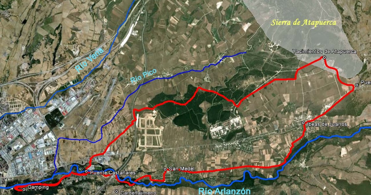 Ciudad de Burgos: Rutas BTT: Ruta 02: Yacimientos de Atapuerca