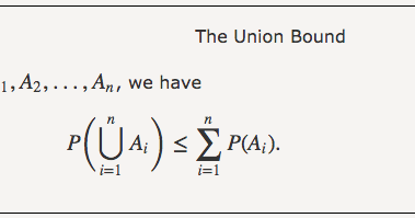 りんだろぐ rindalog: Probability Bounds: The Union Bound