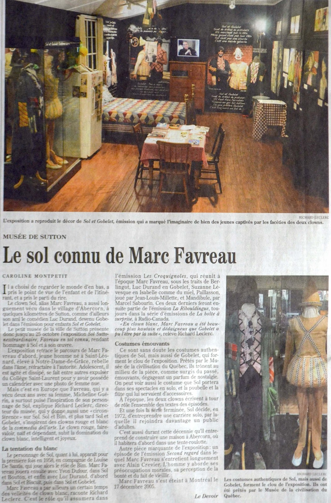 Sol, Suttonesstradinaire!: Le sol connu de Marc Favreau