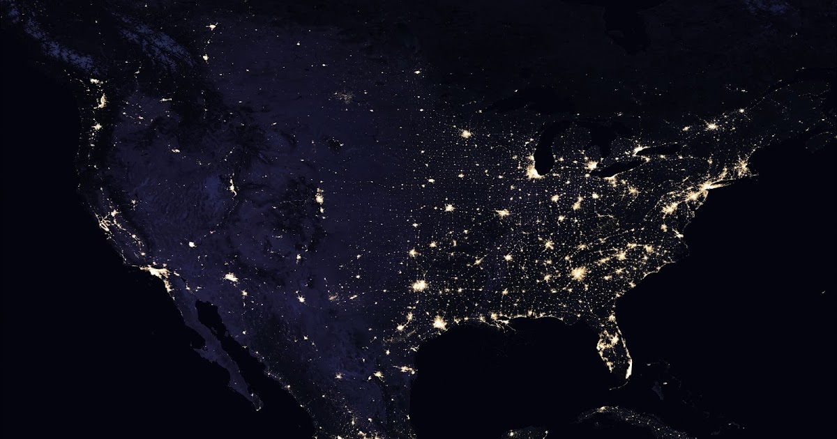 The United States at Night | Earth Blog
