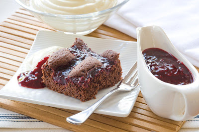 Shoot and Eat: Boysenberry Ripple Chocolate Brownies