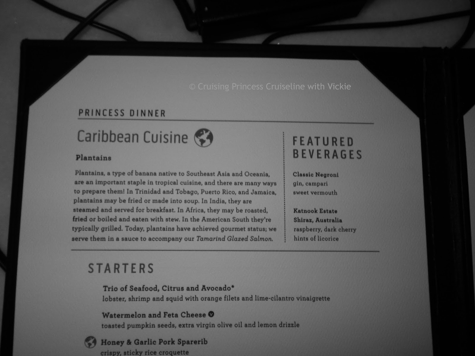 Vickie and Bernie Travel: Menus from the Royal Princess