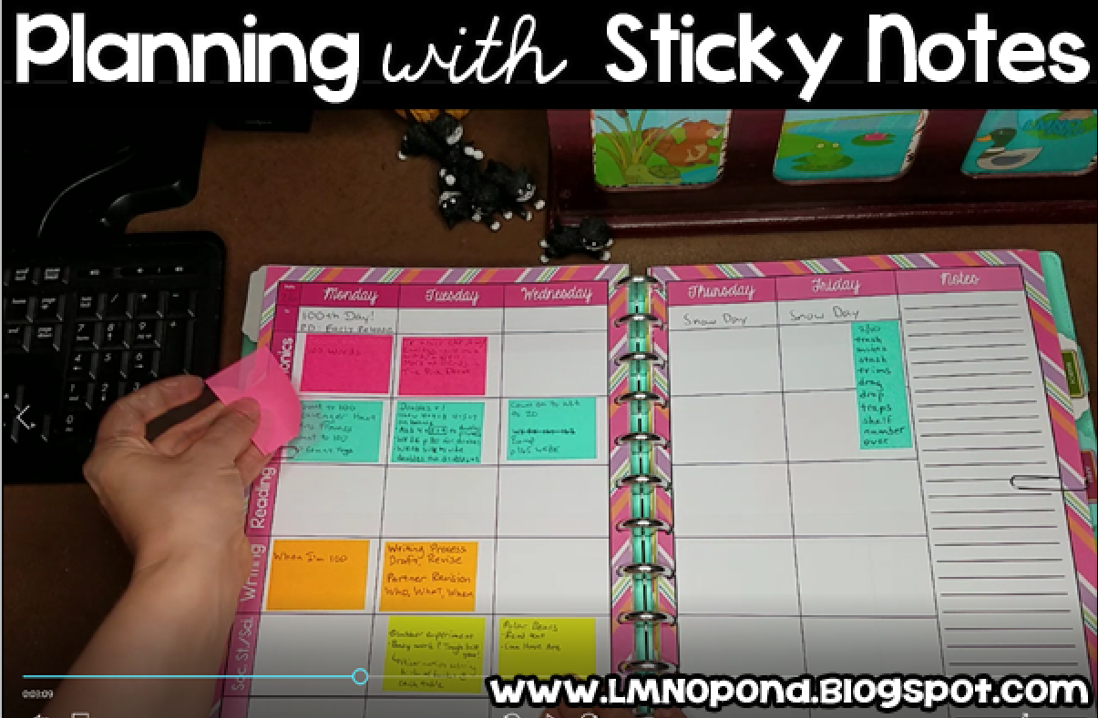 LMNO Pond: Planning with Sticky Notes