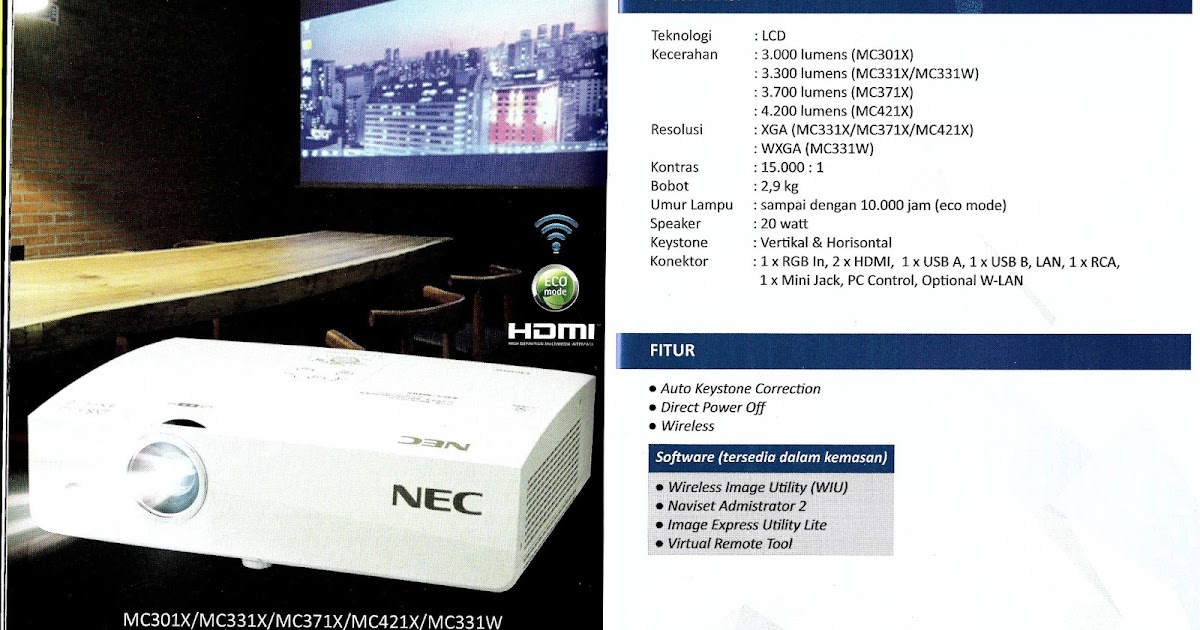 JUAL PROJECTOR TERBESAR DI INDONESIA: JUAL PROJECTOR NEC -PUSAT ...