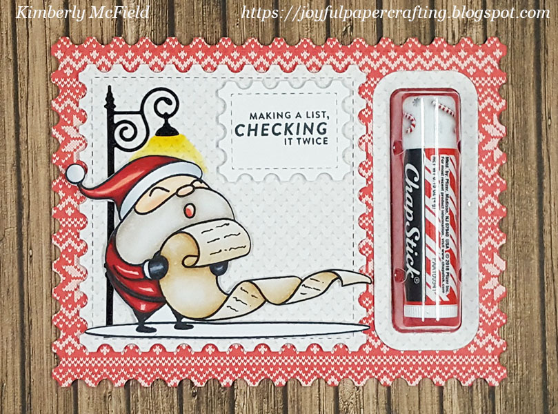 Joyful Papercrafting: Holiday Lip Balm Card