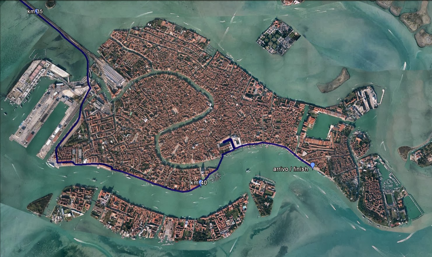 A spasso tra i Giganti: Venice Marathon 2013, il percorso