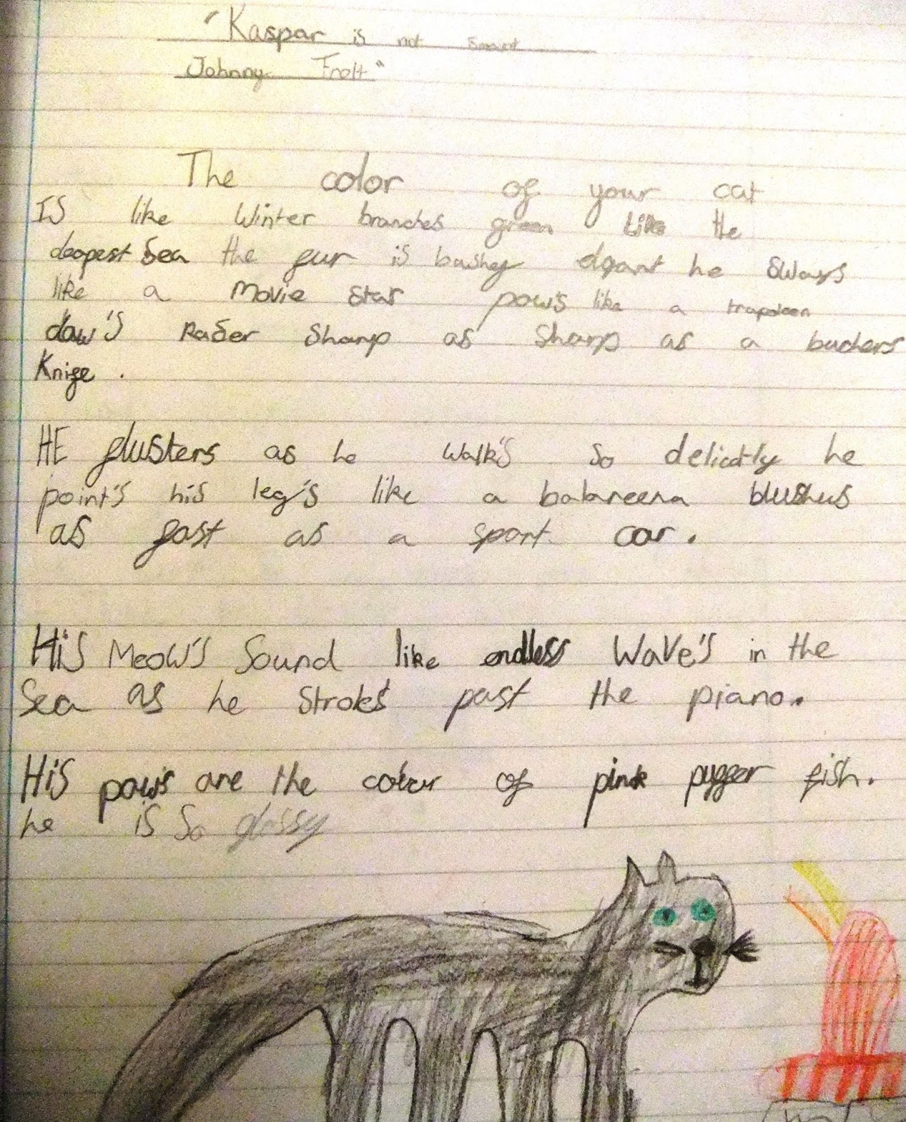 St. Clare's Class Blog: "Kaspar is not smart, Johnny Trott."