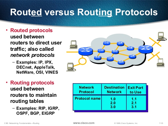 Routed And Routing Protocol