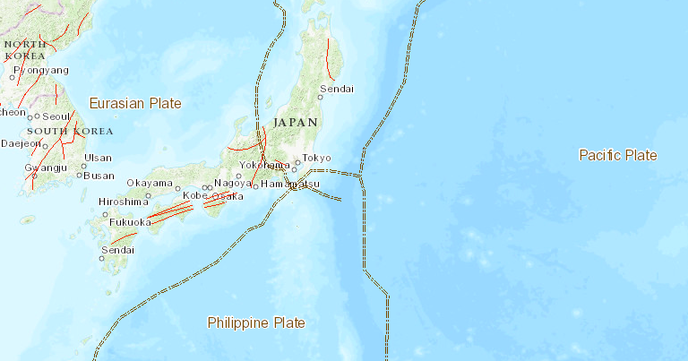 Japan's Proximity to Tectonic Plates